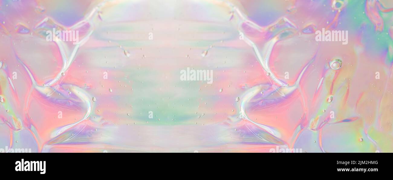 Abstract cosmetics gel on holographic background.Good as cosmetic ...