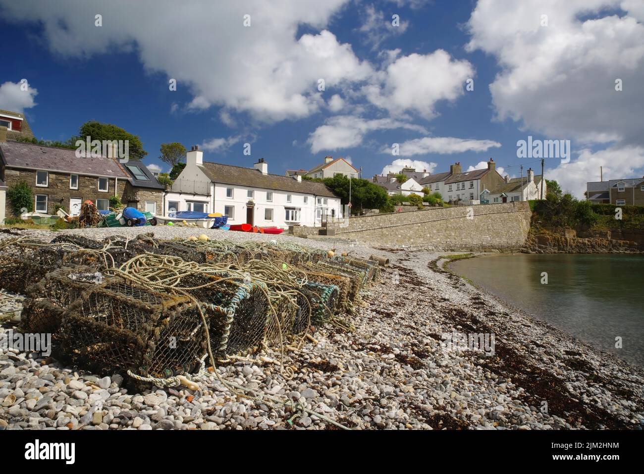 Moelfre Village, Anglesey, North Wales, Great Britain Stock Photo - Alamy