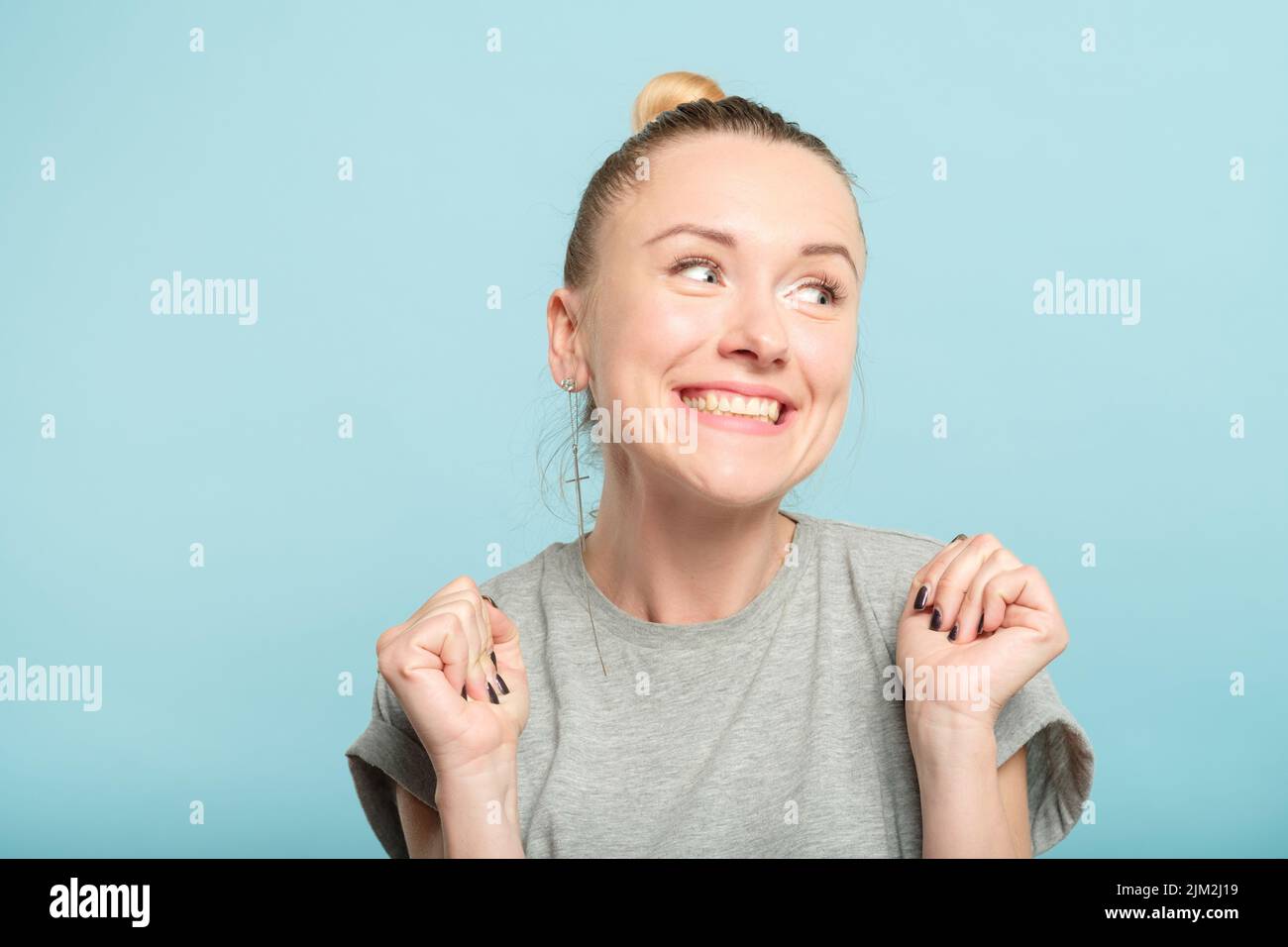 Hyped up hi-res stock photography and images - Alamy