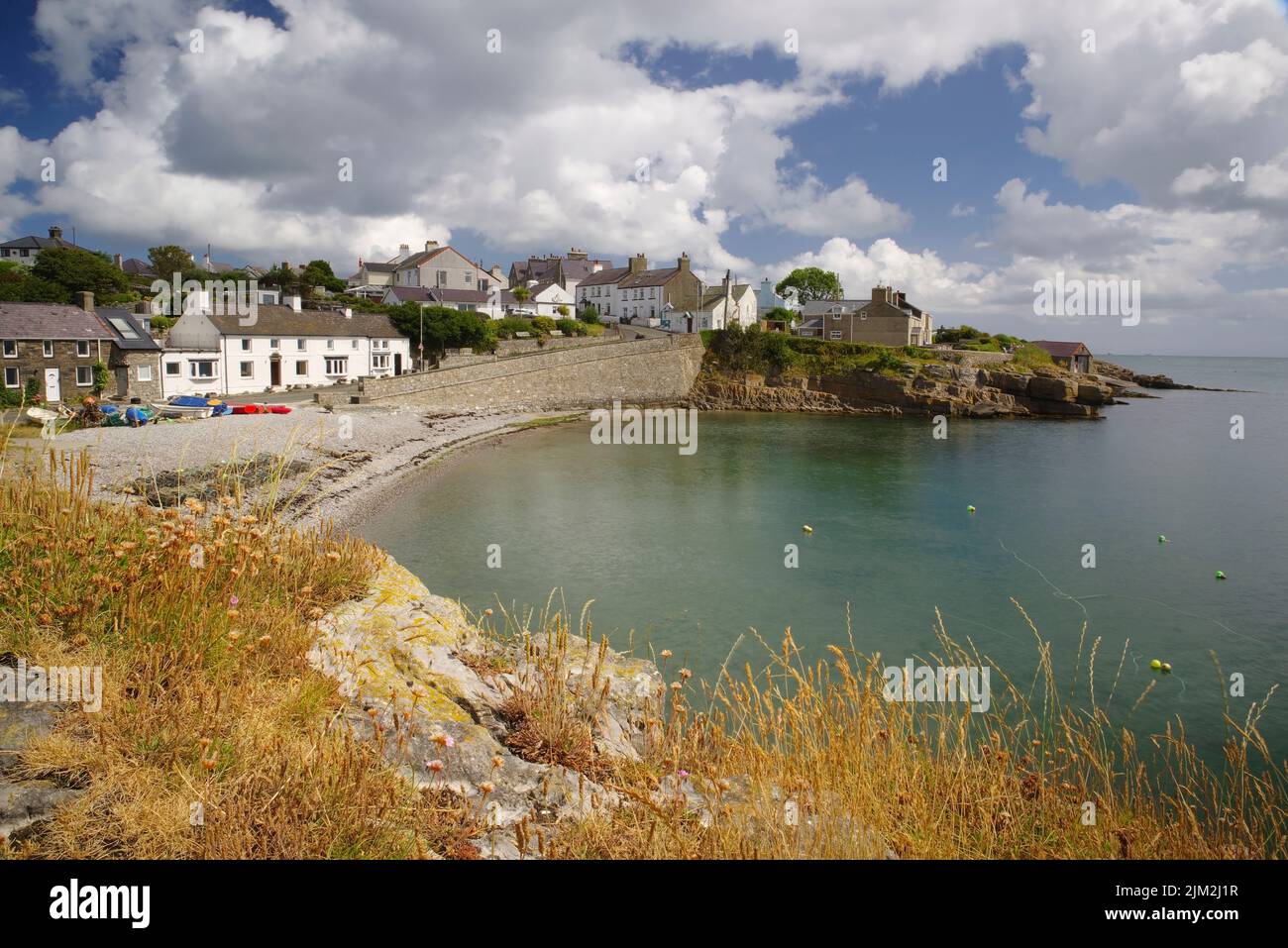 Moelfre Village, Anglesey, North Wales, Great Britain Stock Photo - Alamy