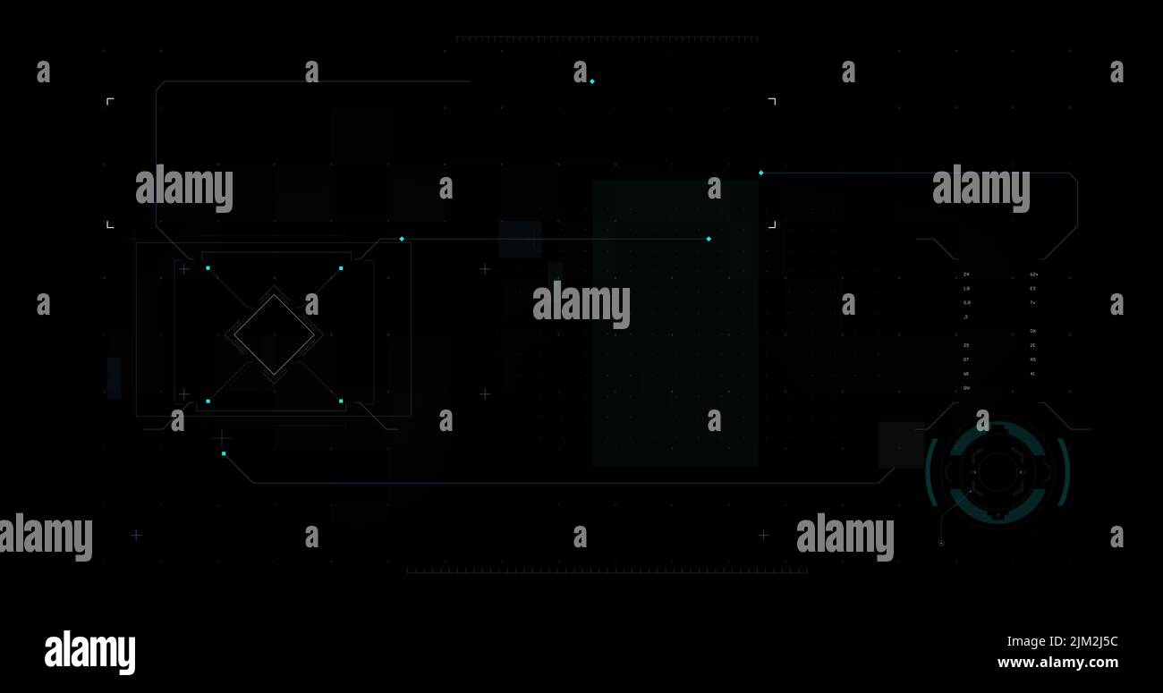 Abstract background for Futuristic video overlay user interface design ...