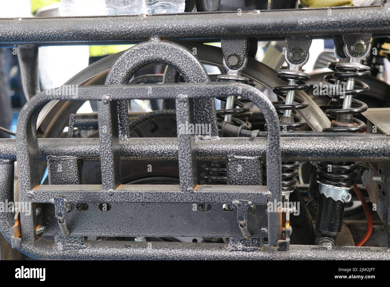 Metal frame of an electric vehicle for goods carrying with multiple ...