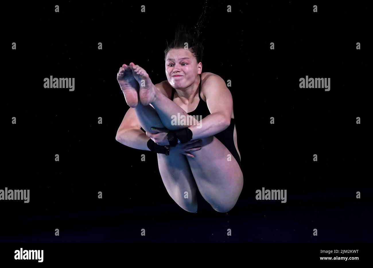 Northern Ireland’s Tanya Watson competes in the Women's Diving 10m ...