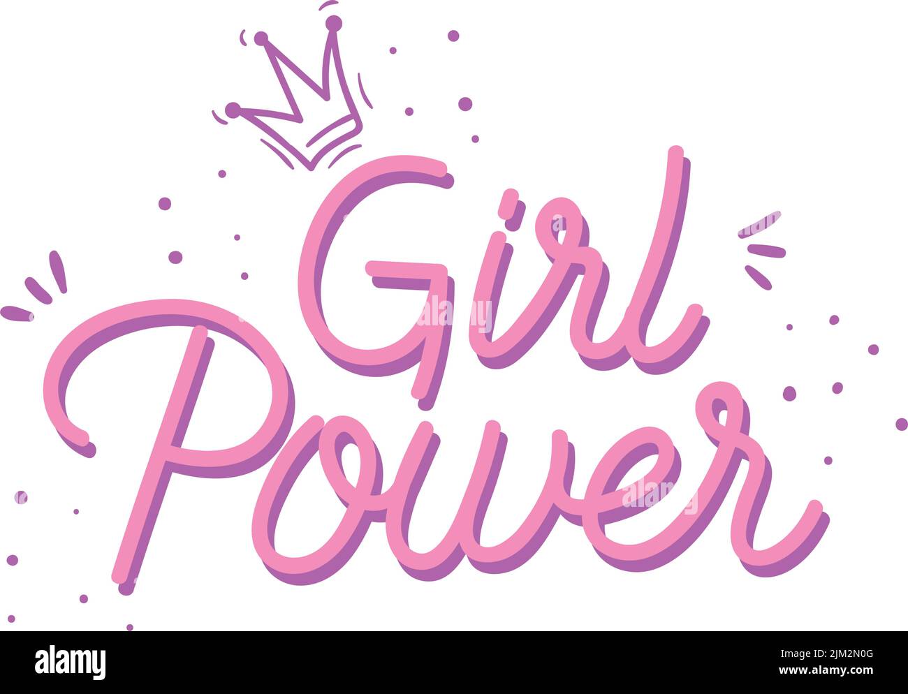 girl power lettering calligraphy Stock Vector Image & Art - Alamy