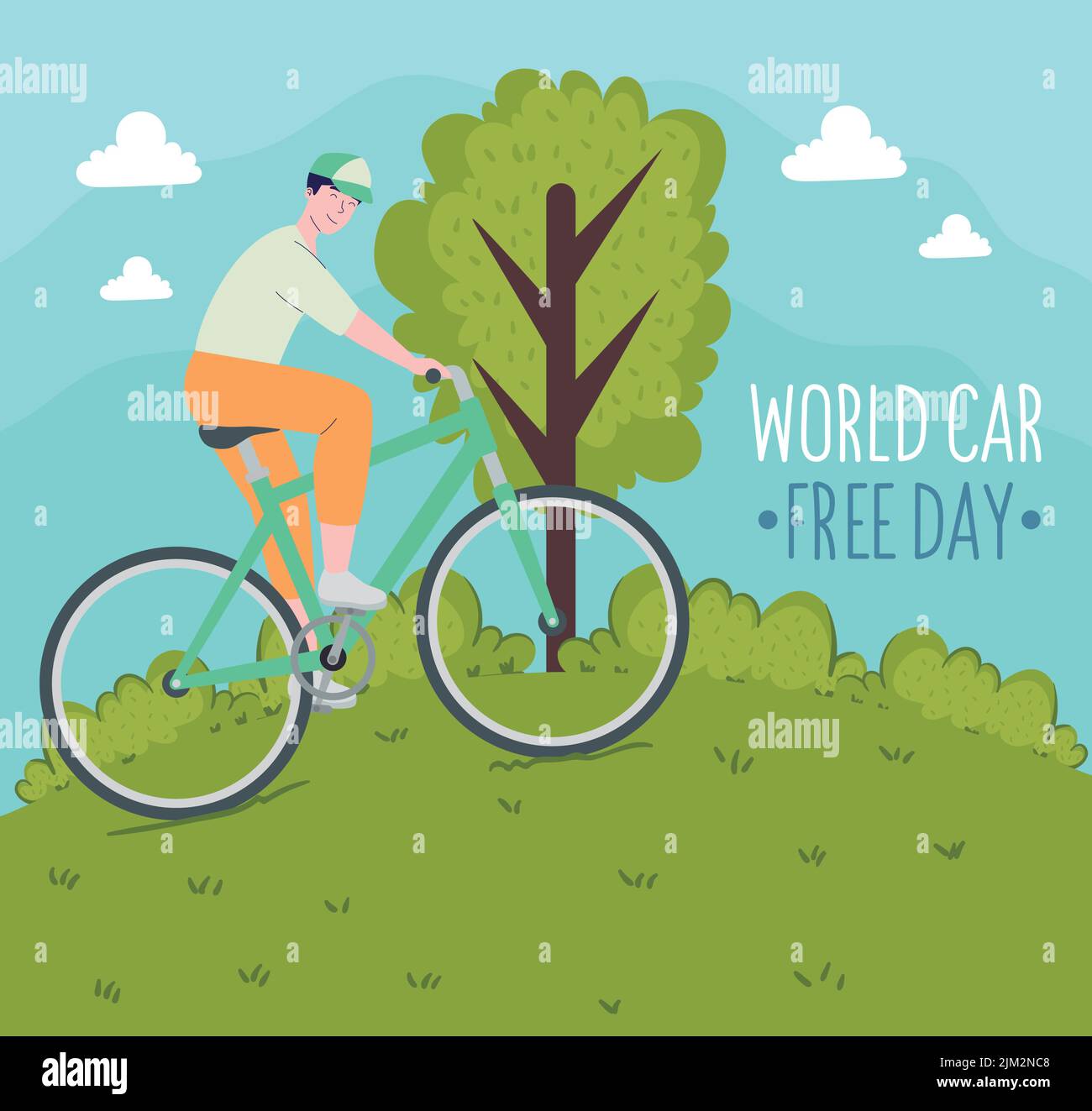 world car free day lettering poster Stock Vector Image & Art - Alamy