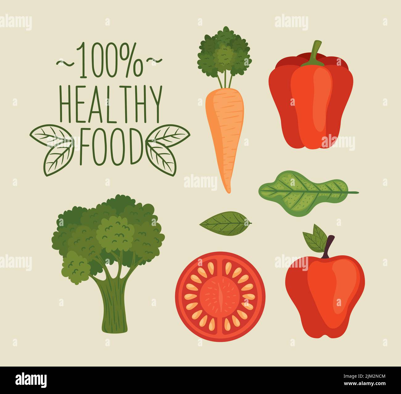 healthy food lettering and vegetarian food Stock Vector Image & Art - Alamy