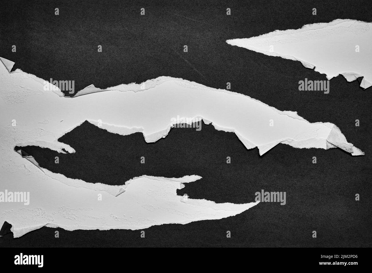 Black and White Torn Paper Collage Style, Ripped Paper Effect, Texture ...