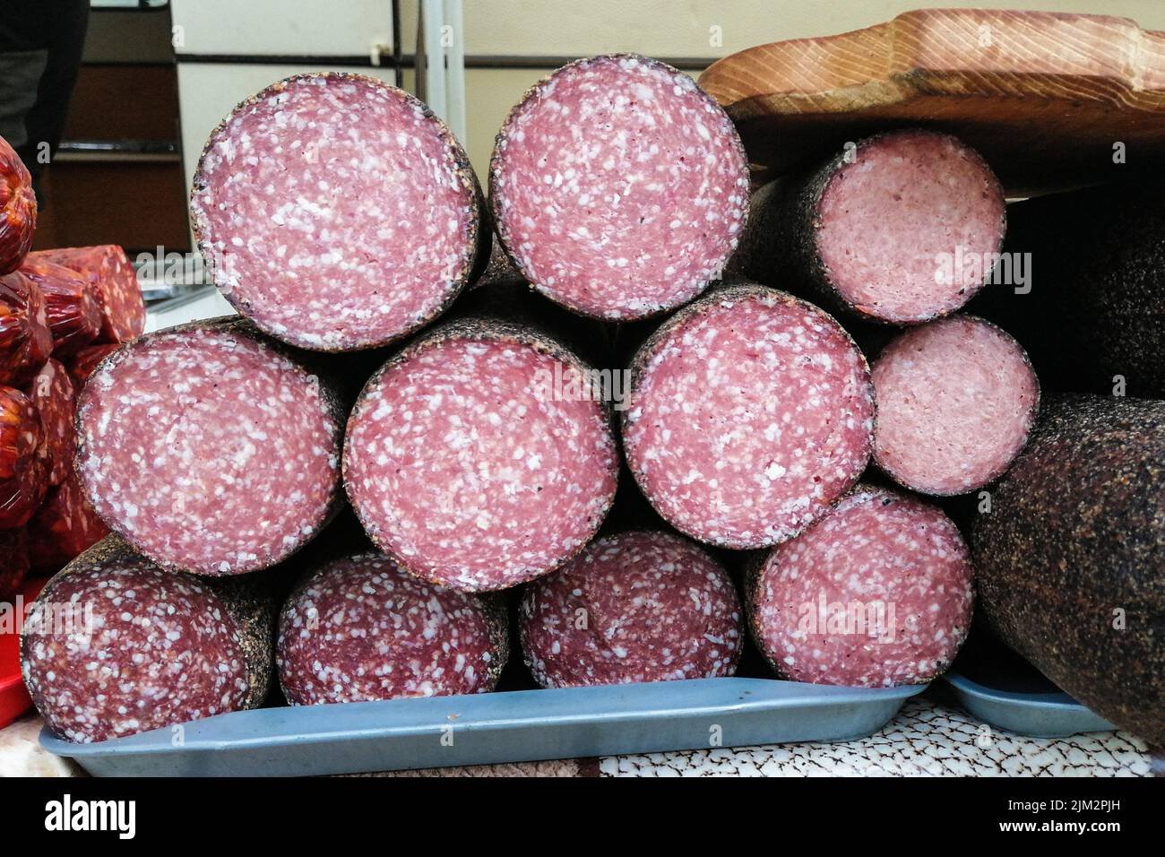 Romania, Transylvania, Transfagarasan road, bear salami Stock Photo - Alamy