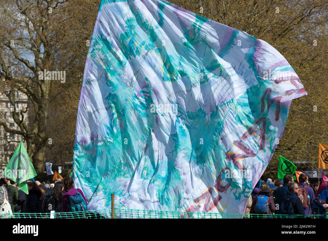 Climate activists gather and march for Extinction Rebellion’s April ...