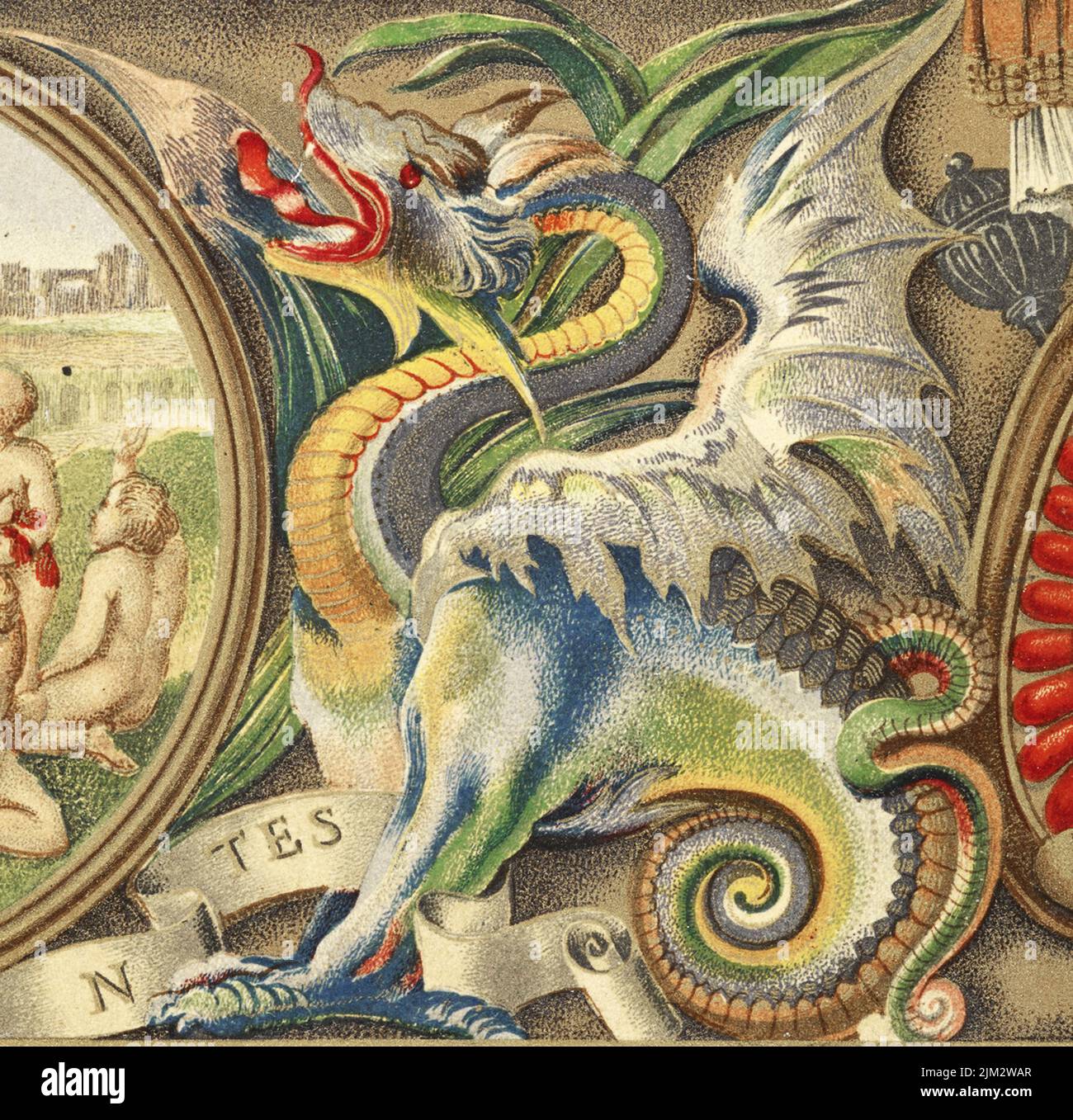 Medieval Mythology themed illustration artwork Stock Photo - Alamy