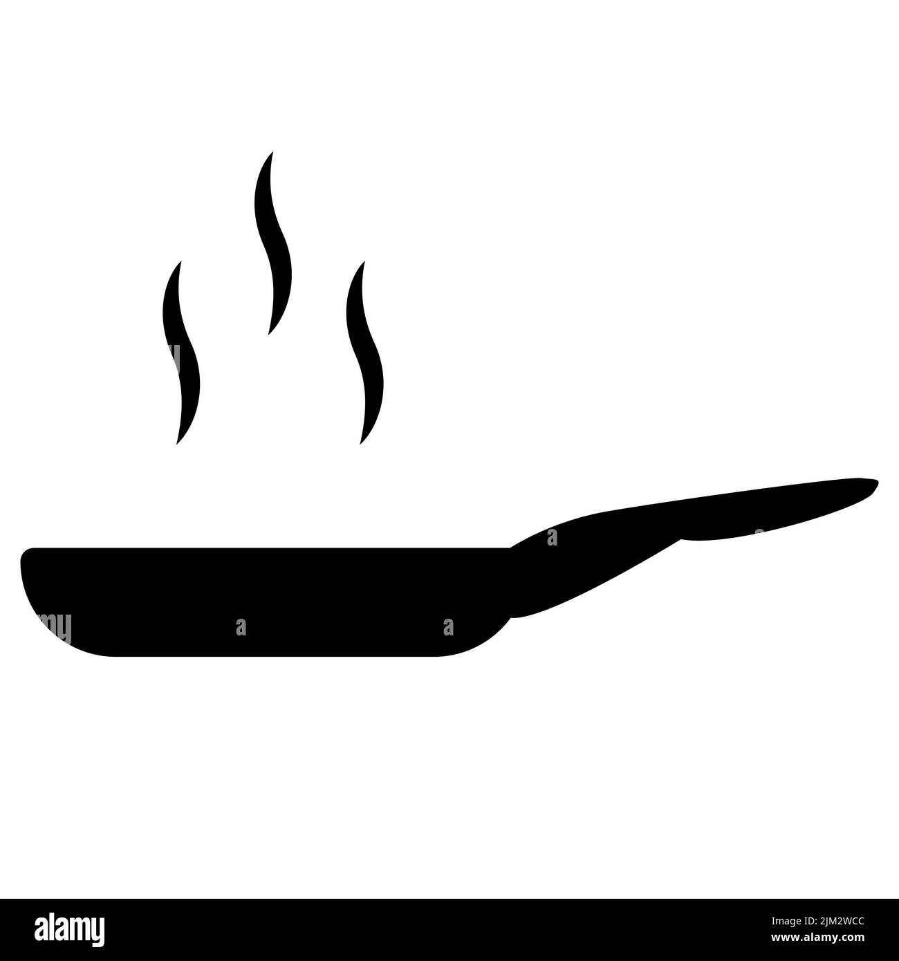 pan icon on white background. pan cooking symbol. frying pan sign. flat ...