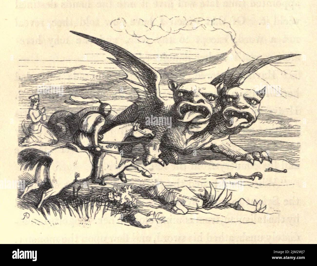 Medieval Mythology themed illustration artwork Stock Photo - Alamy