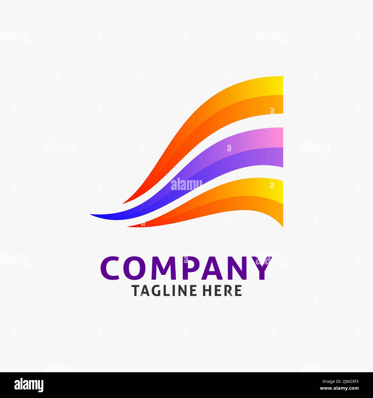 Abstract wavy logo design Stock Vector Image & Art - Alamy