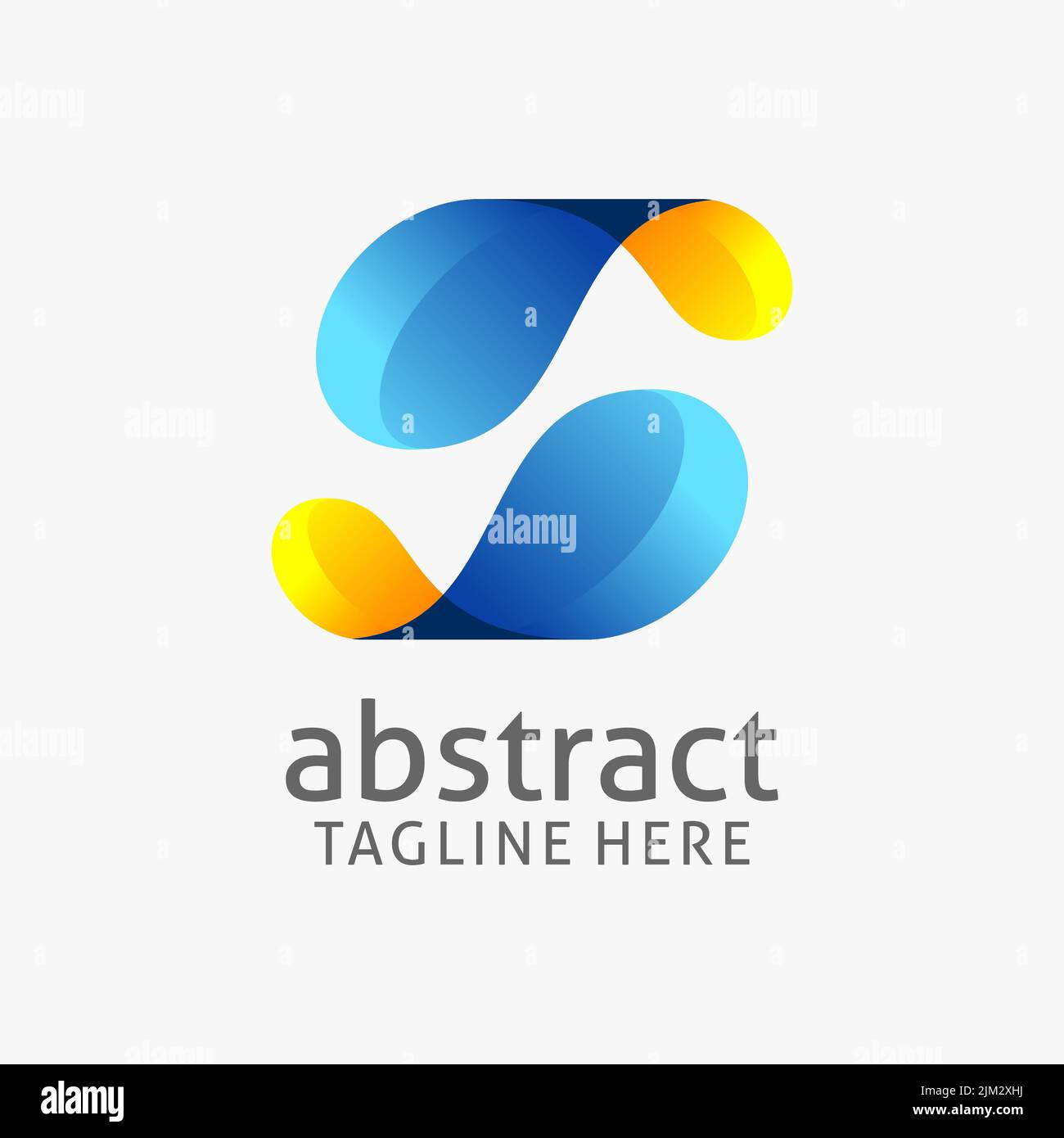 Letter S curvy abstract logo design Stock Vector Image & Art - Alamy