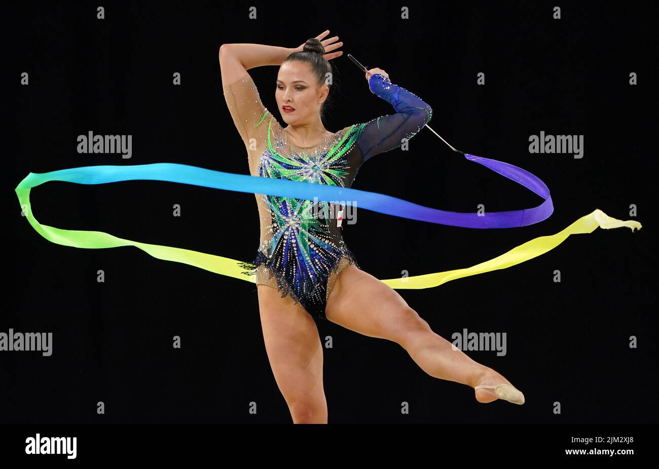 England's Alice Leaper during the Rhythmic Gymnastics, Team Final and ...