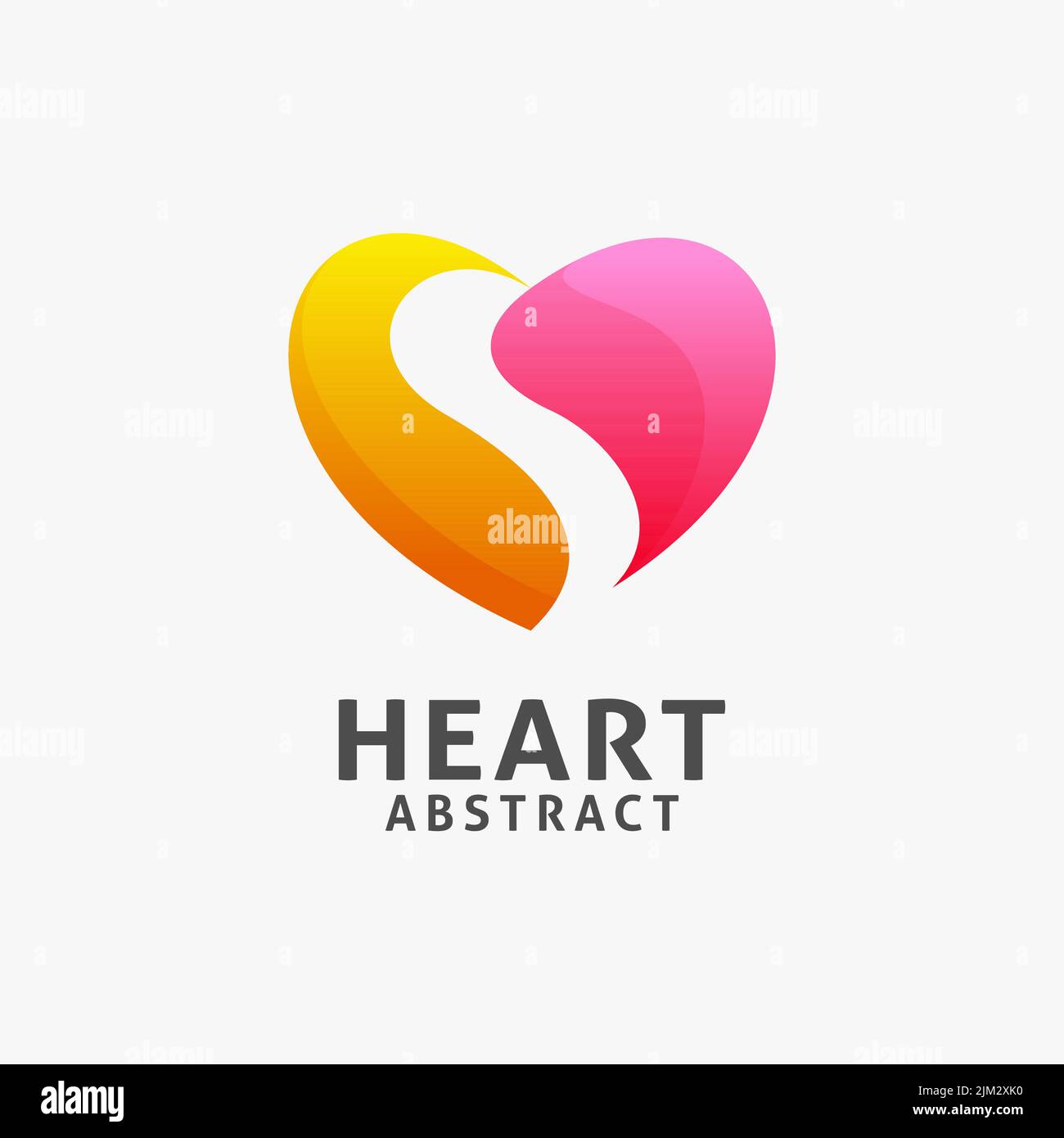 Abstract heart logo design Stock Vector Image & Art - Alamy