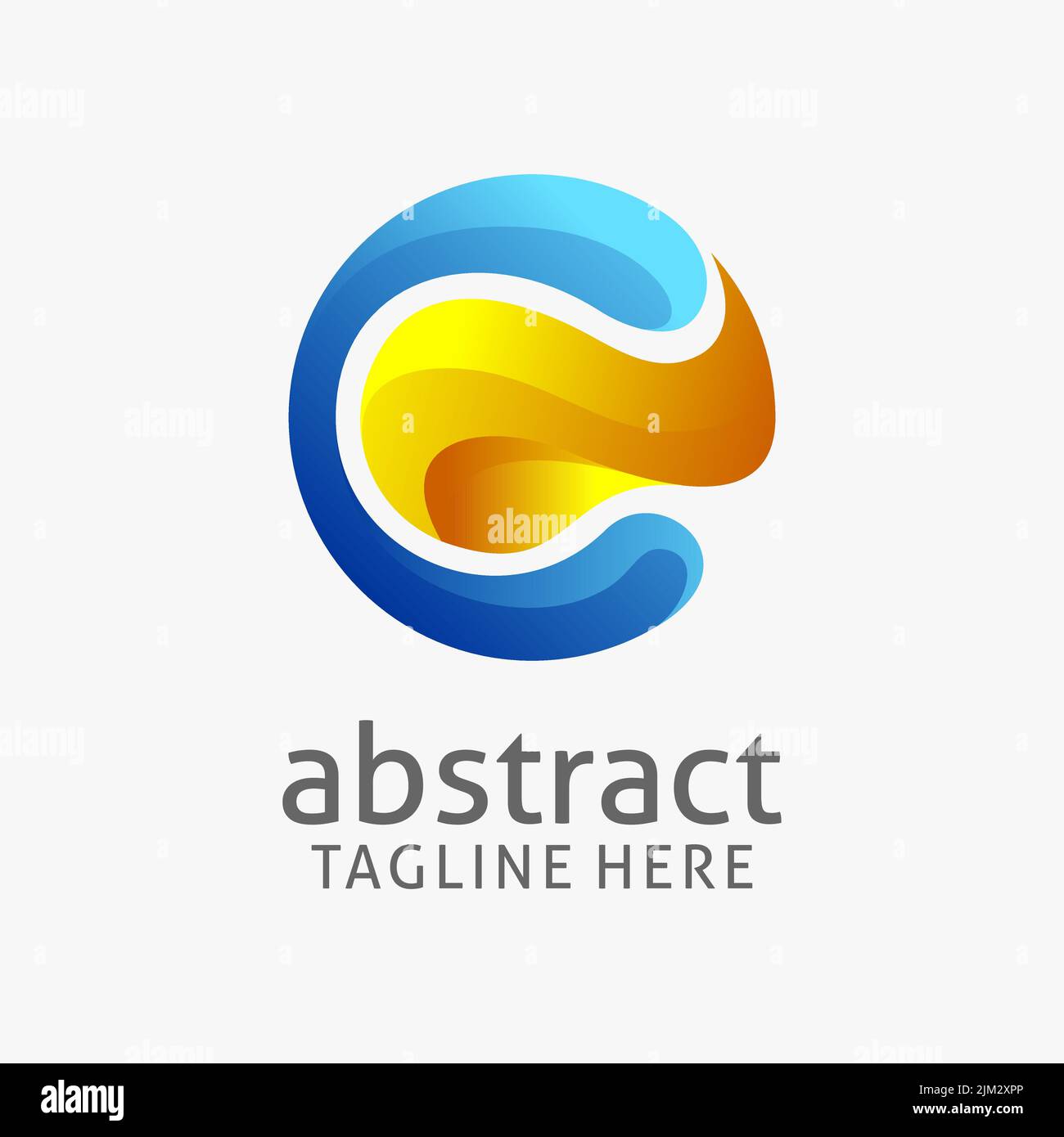 Round abstract logo design Stock Vector Image & Art - Alamy