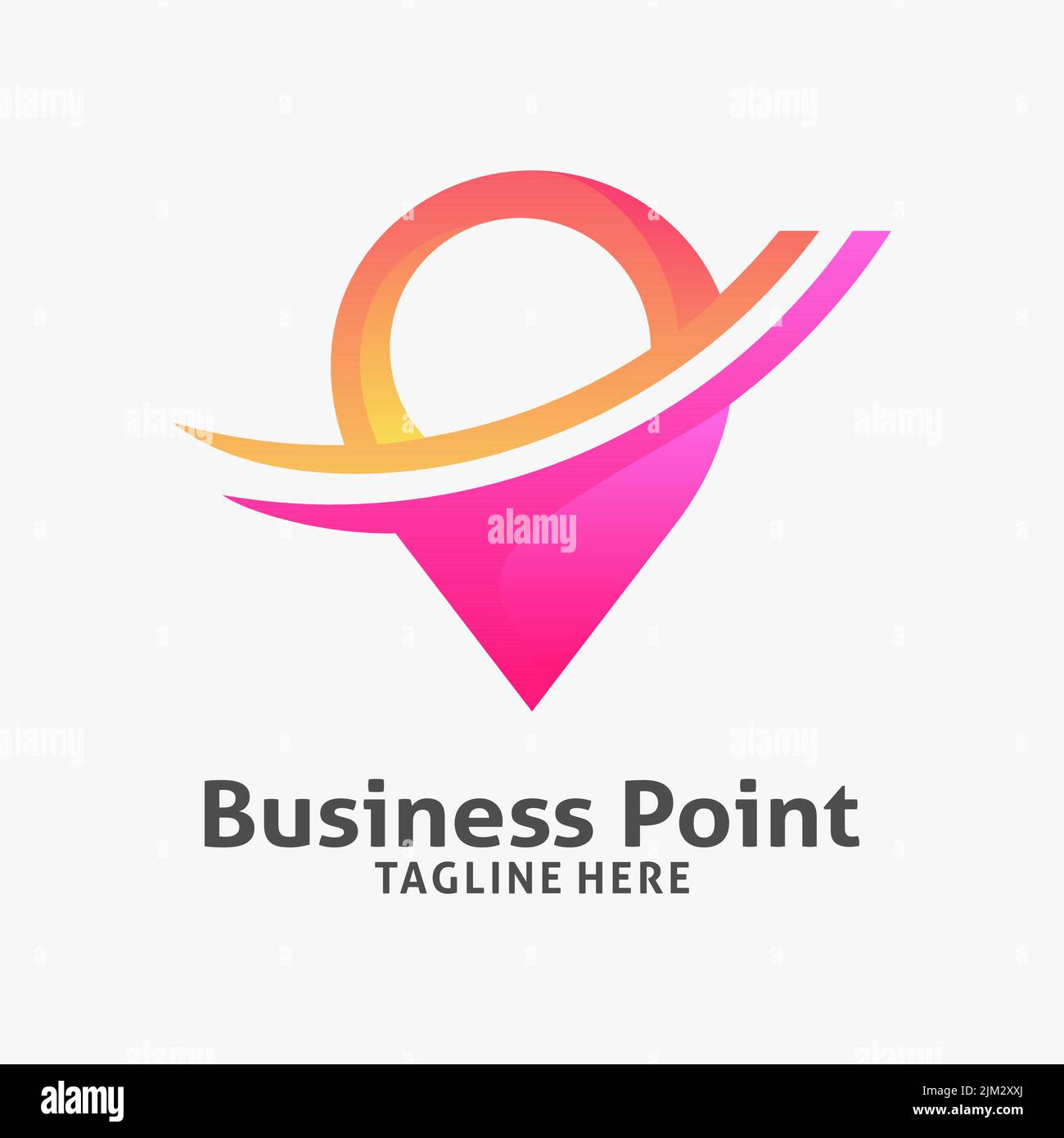 Business place point logo design Stock Vector Image & Art - Alamy