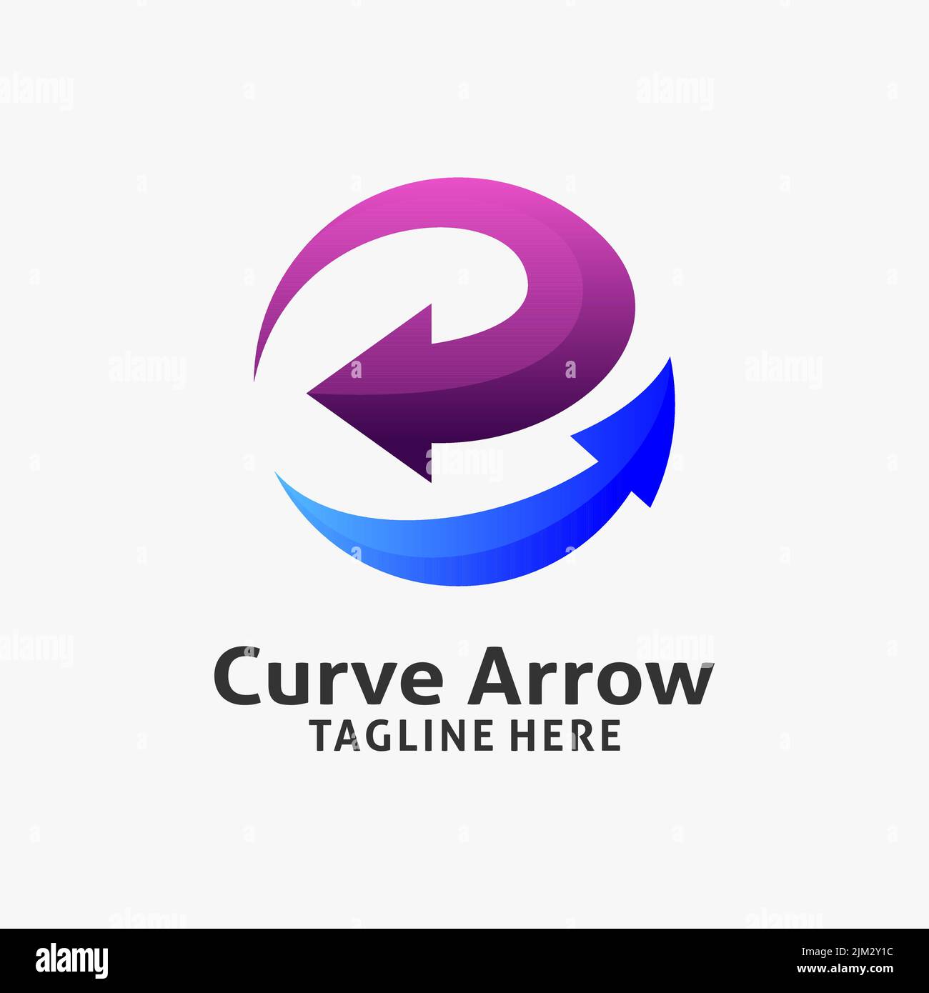 Circle arrow logo design Stock Vector Image & Art - Alamy