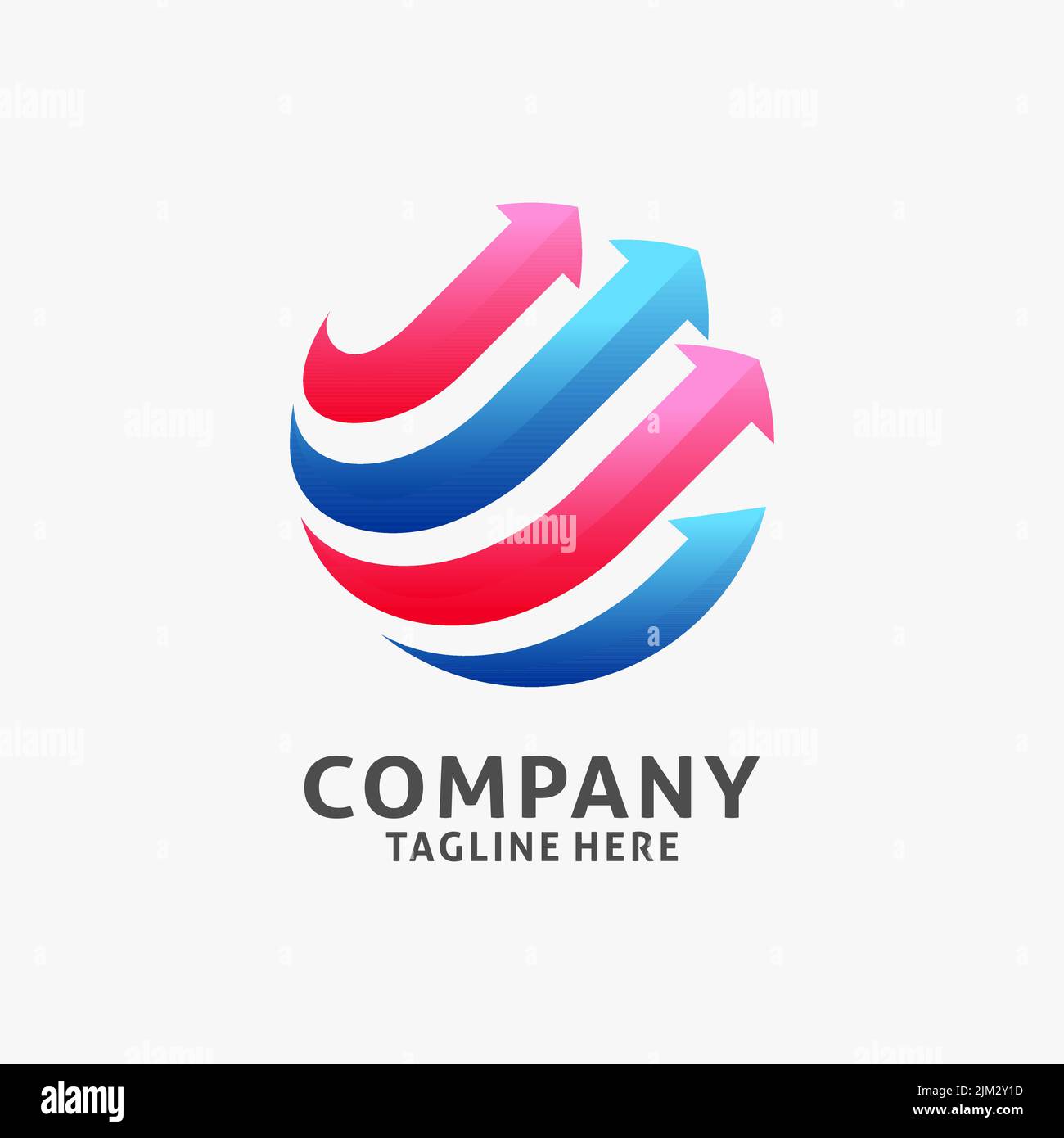 Circle arrow logo design Stock Vector Image & Art - Alamy