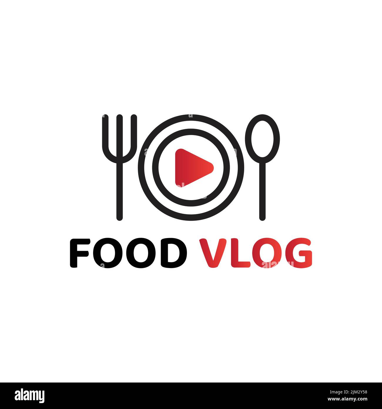 Vlog logo Stock Vector Images - Alamy