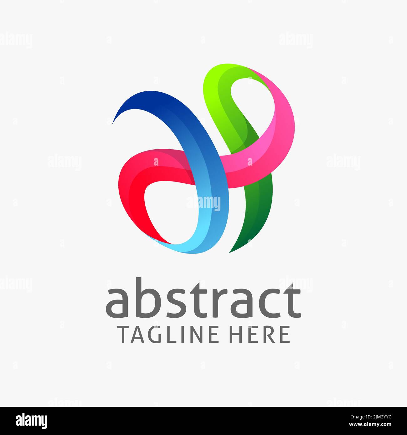 Letter H abstract ribbon logo design Stock Vector Image & Art - Alamy