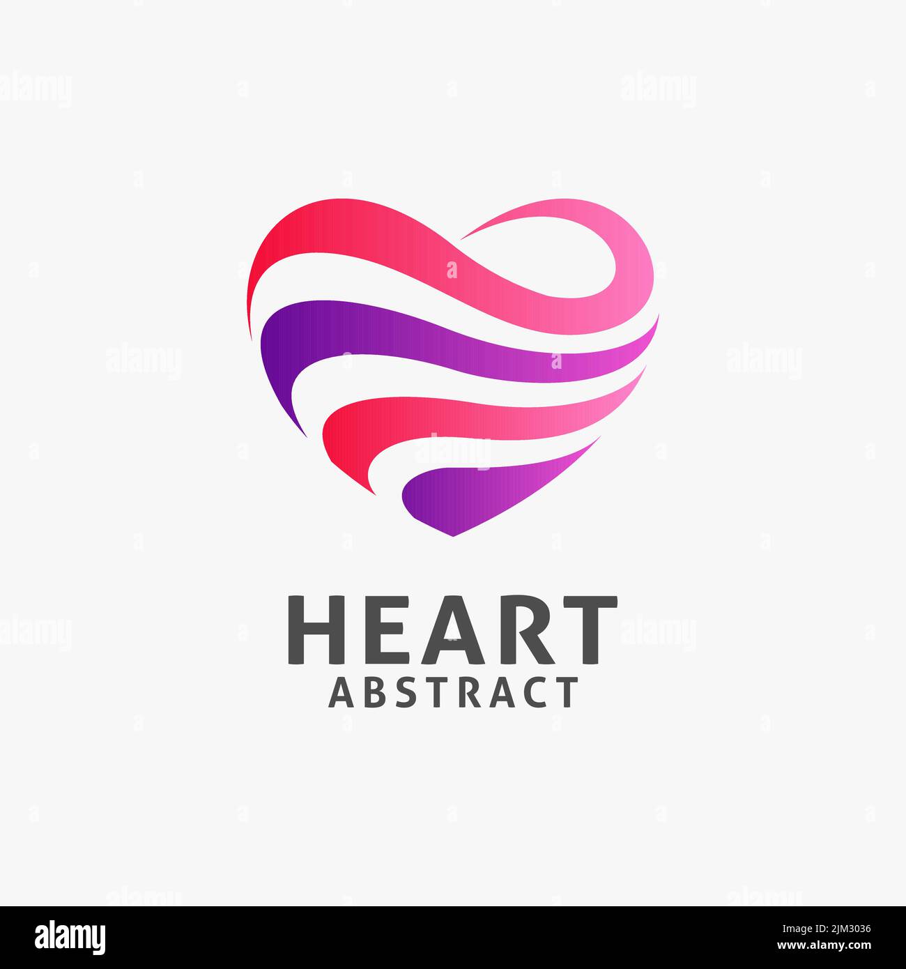 Abstract heart logo design Stock Vector Image & Art - Alamy