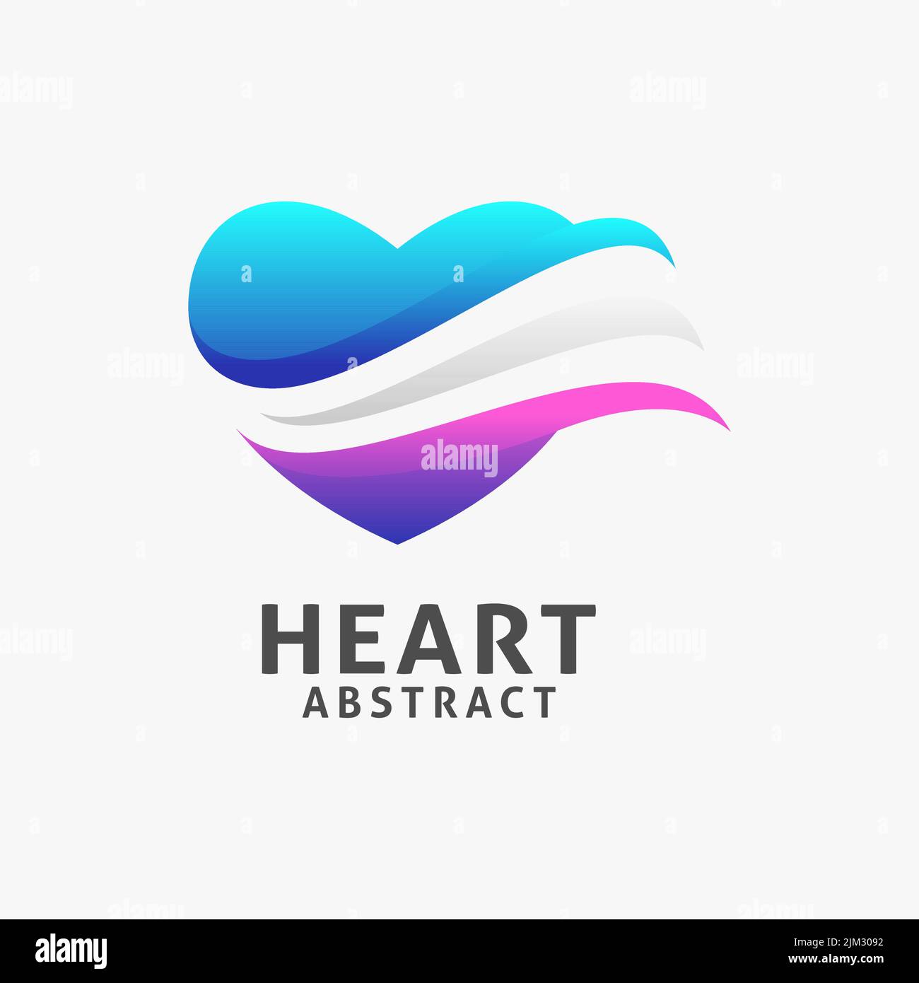 Abstract heart logo design Stock Vector Image & Art - Alamy