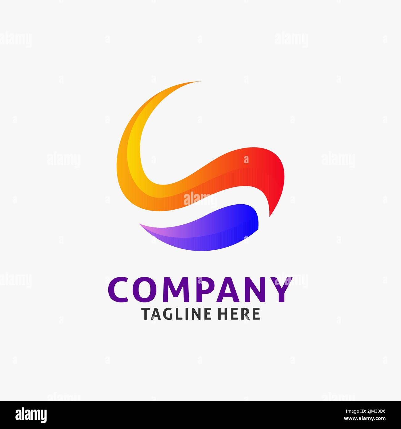 Abstract wavy logo design Stock Vector Image & Art - Alamy