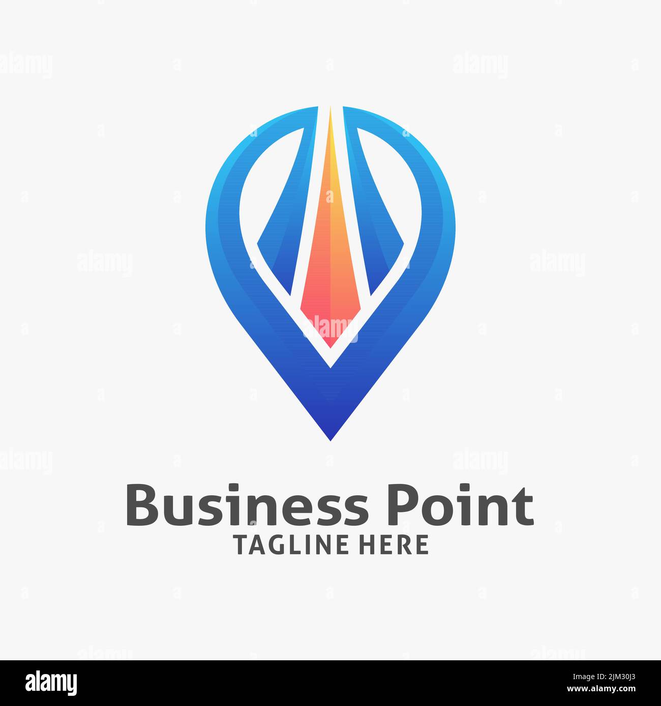 Business place point logo design Stock Vector Image & Art - Alamy