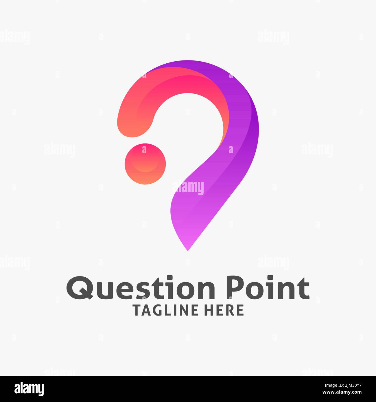 Question point logo design Stock Vector Image & Art - Alamy