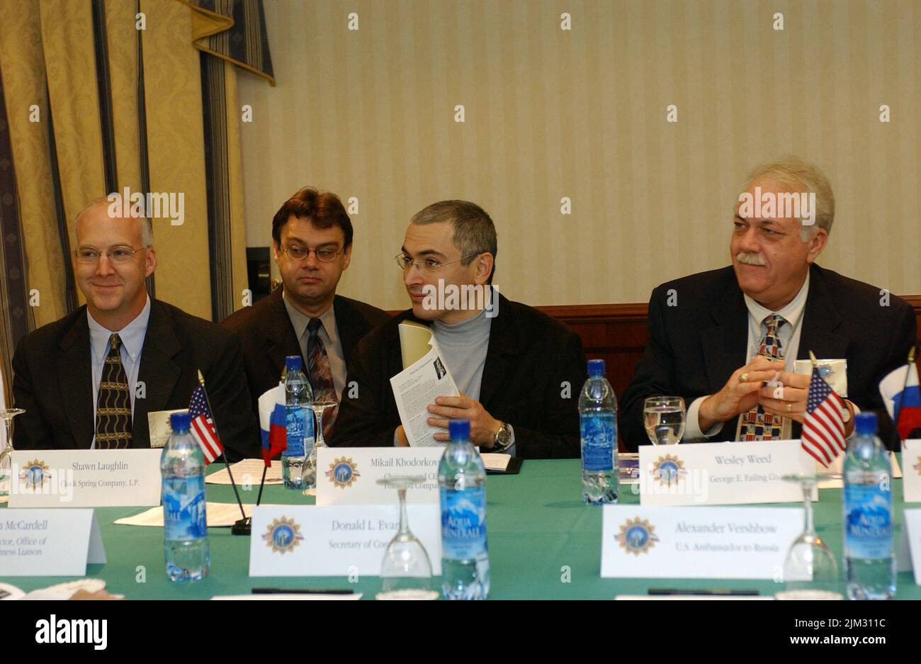 Office of the Secretary - SECRETARY DONALD EVANS TRIP TO RUSSIA (9-21 ...