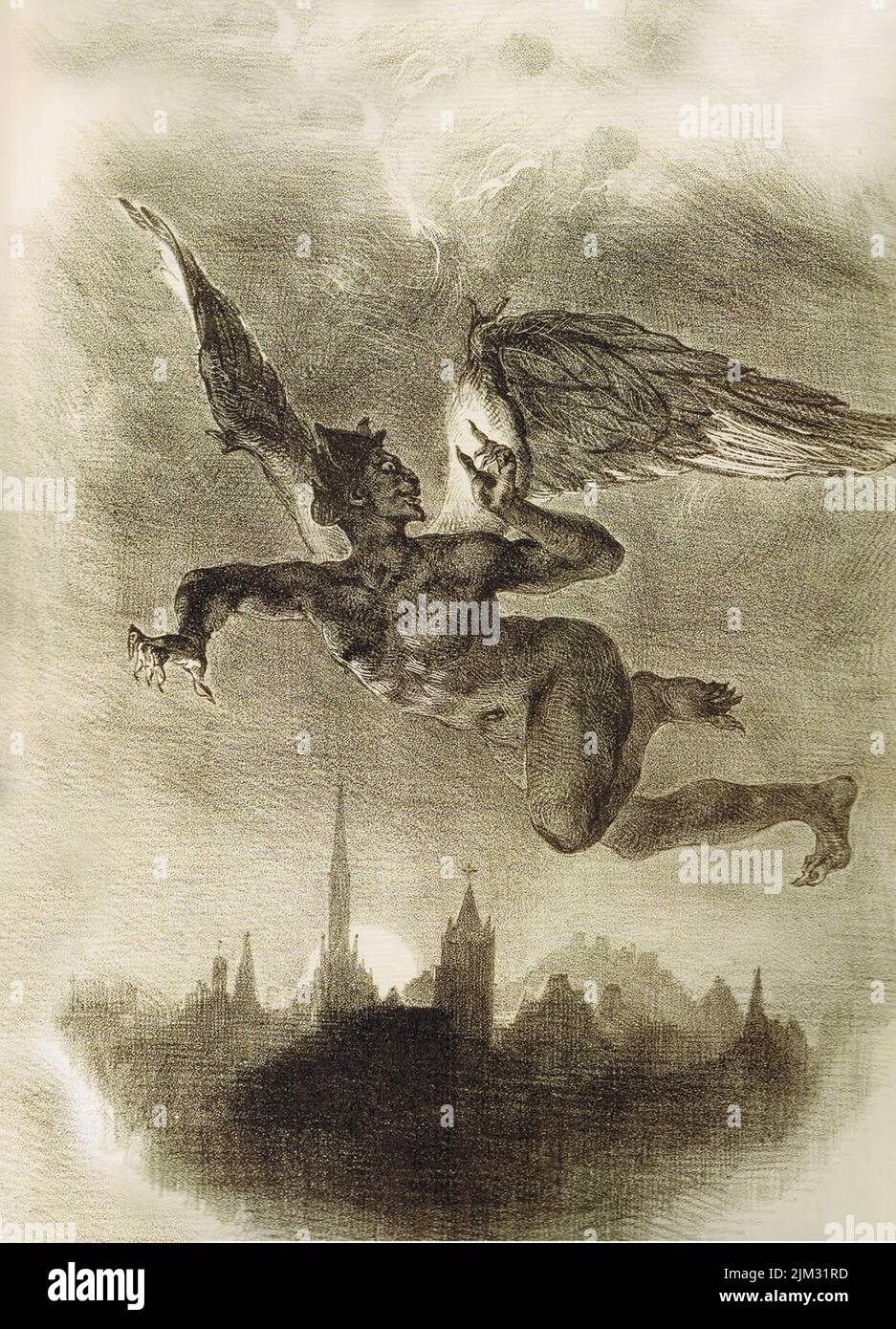 Medieval Mythology themed illustration artwork Stock Photo - Alamy