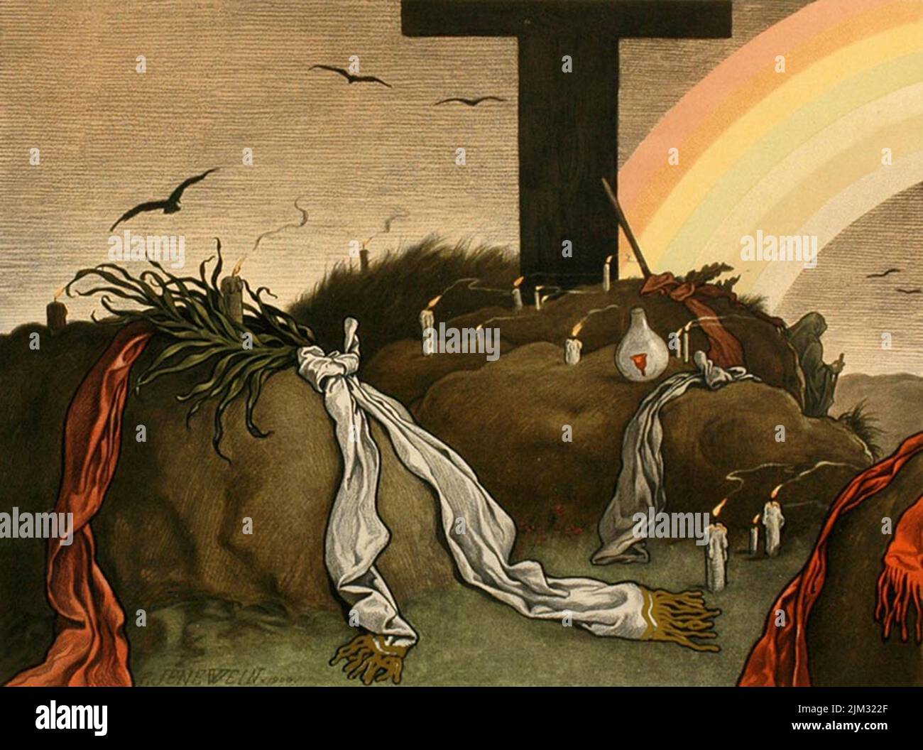 Medieval Mythology themed illustration artwork Stock Photo - Alamy