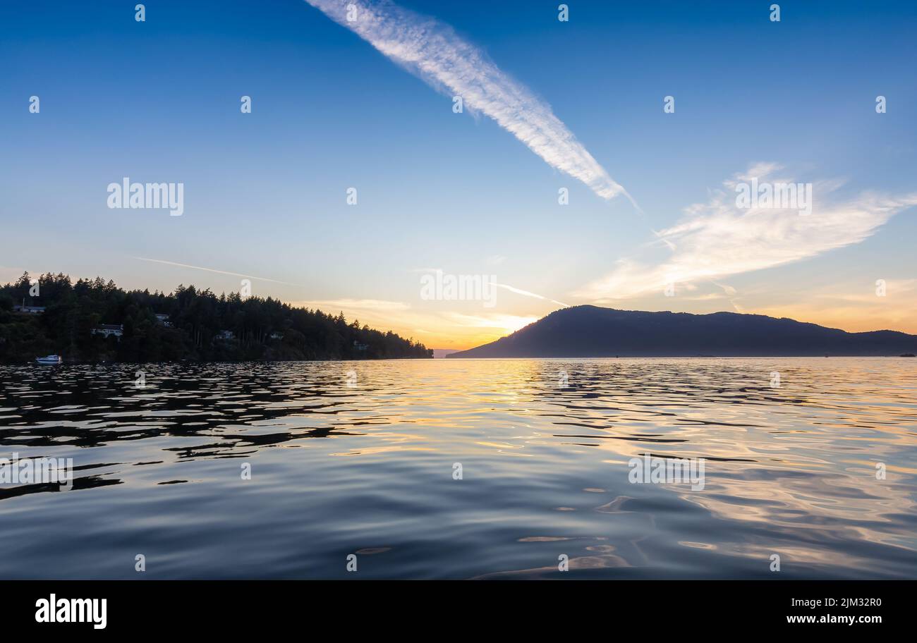 Canadian Nature Landscape View of the Gulf Islands on West Coast of ...