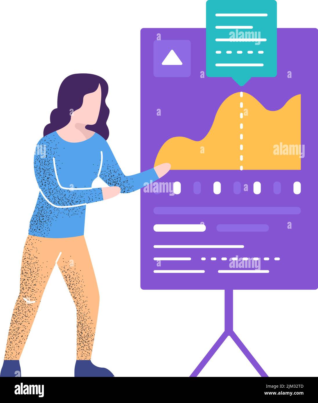 Business woman making report vector icon isolated Stock Vector Image ... Business woman making report vector icon isolated Stock Vector Image ...