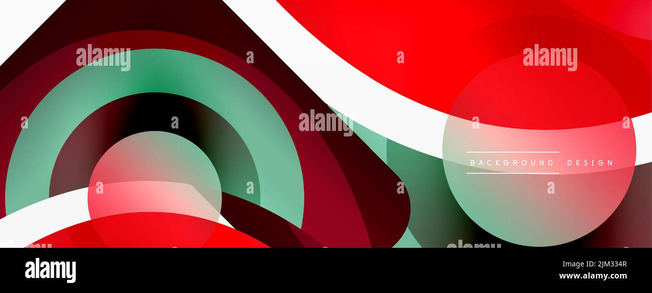 Creative geometric wallpaper. Minimal abstract background. Circle wave ...