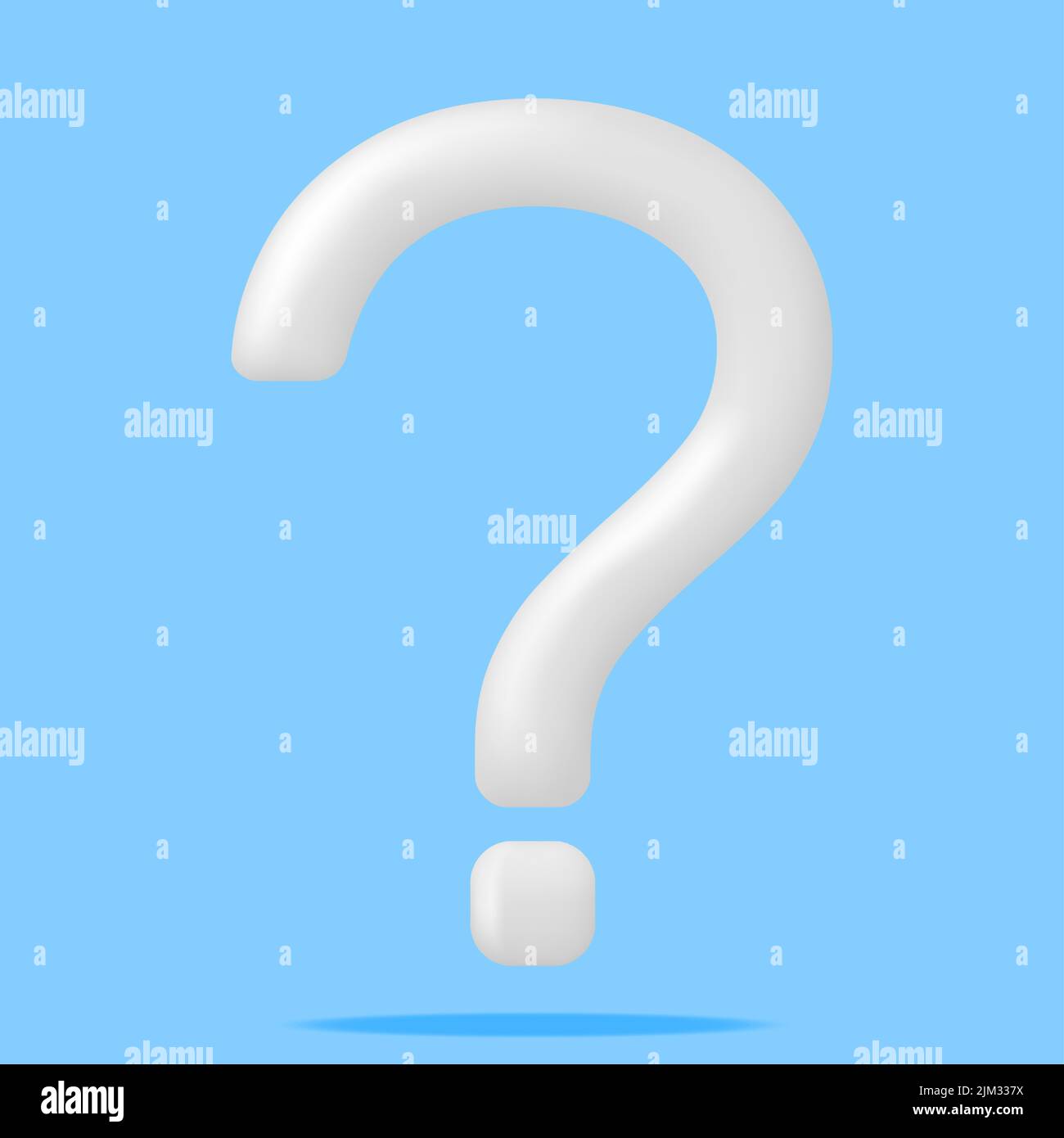 3d realistic blue question Stock Vector Images - Alamy