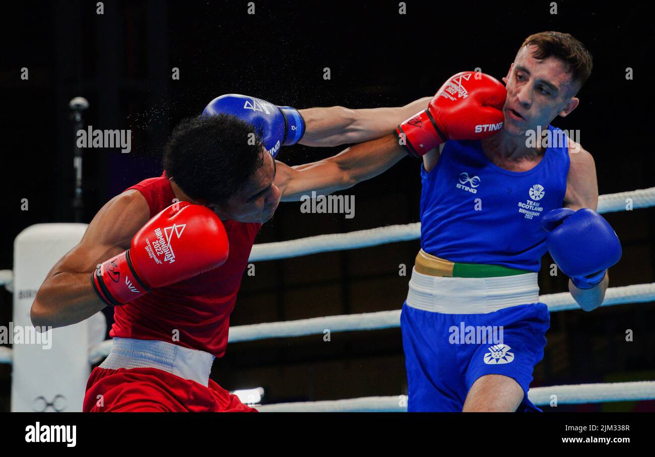Malaysia's Muhammad Imdad Ahmad Shaharom (Red) and Scotland's Matthew ...