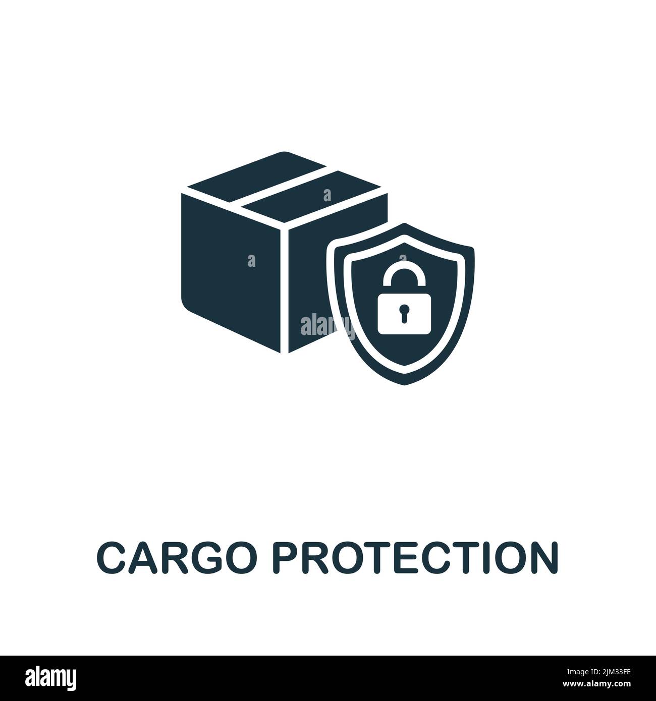 Cargo Protection icon. Monochrome simple line Retail icon for templates ...