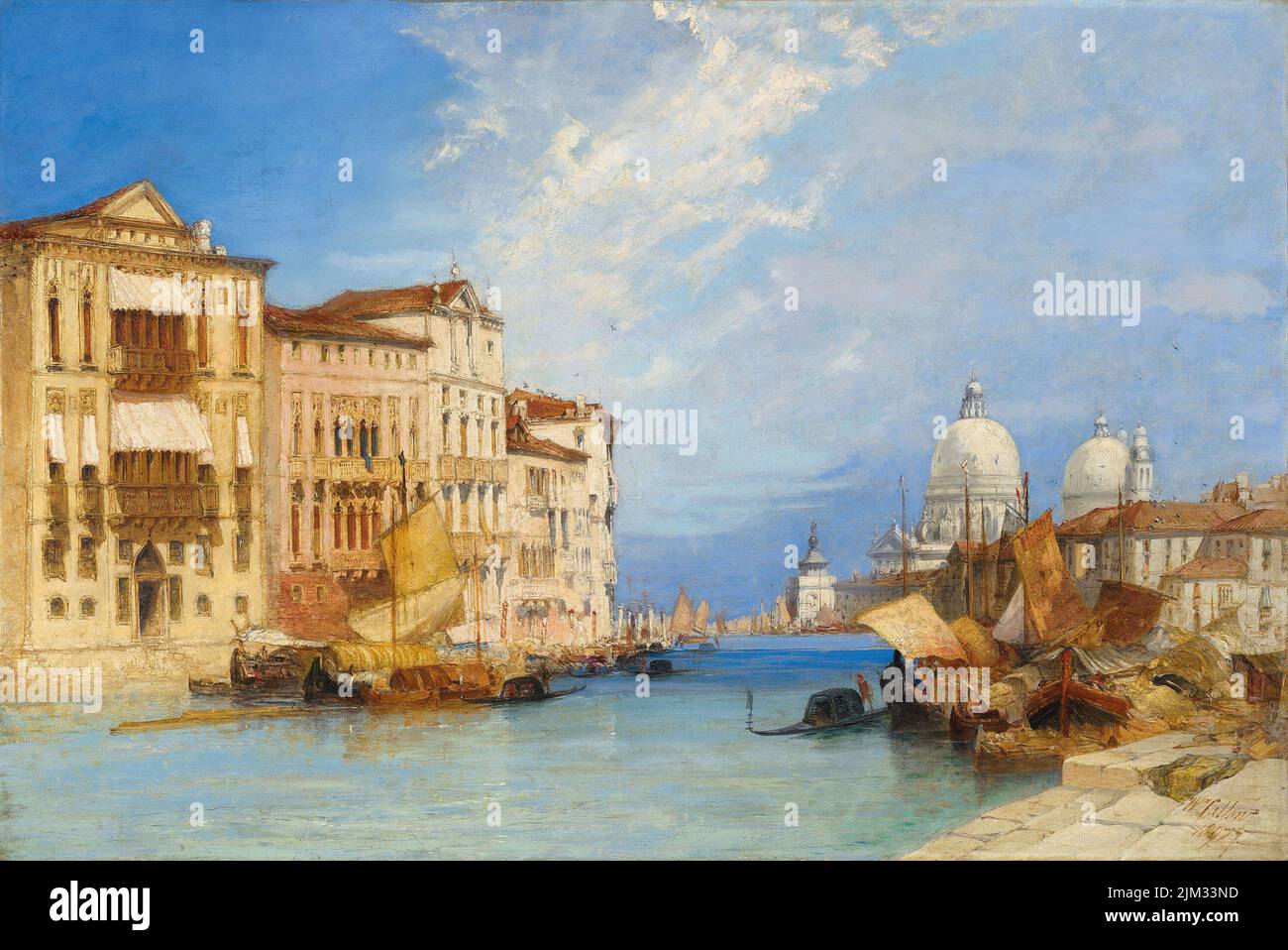 The Grand Canal, Venice (1897) painting by William Callow Stock Photo ...
