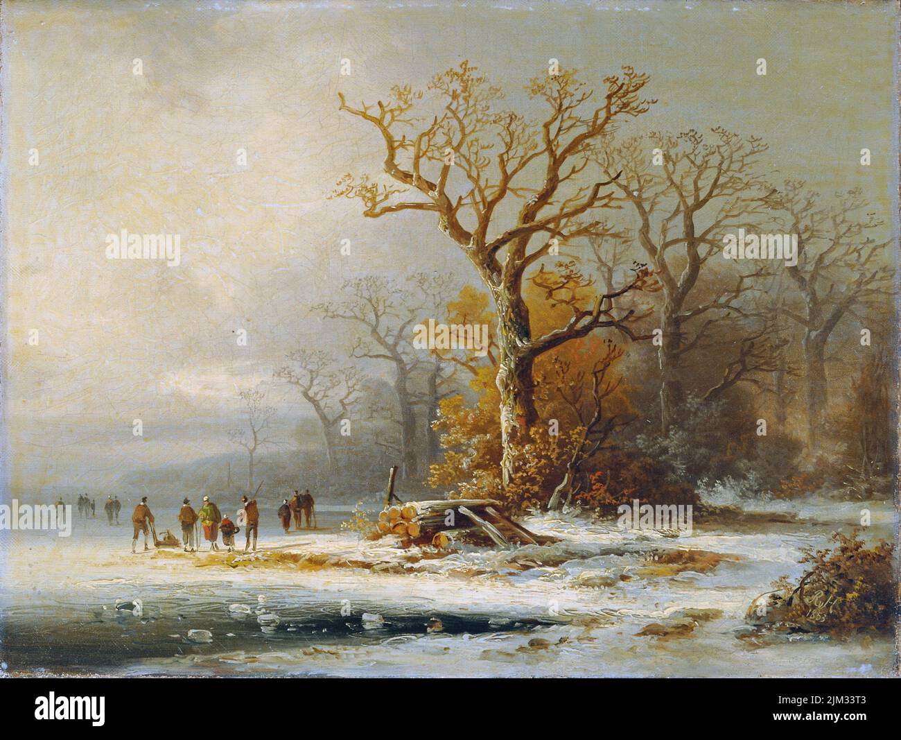 Winterlandschaft (1853) (Winter landscape) painting by Remigius ...