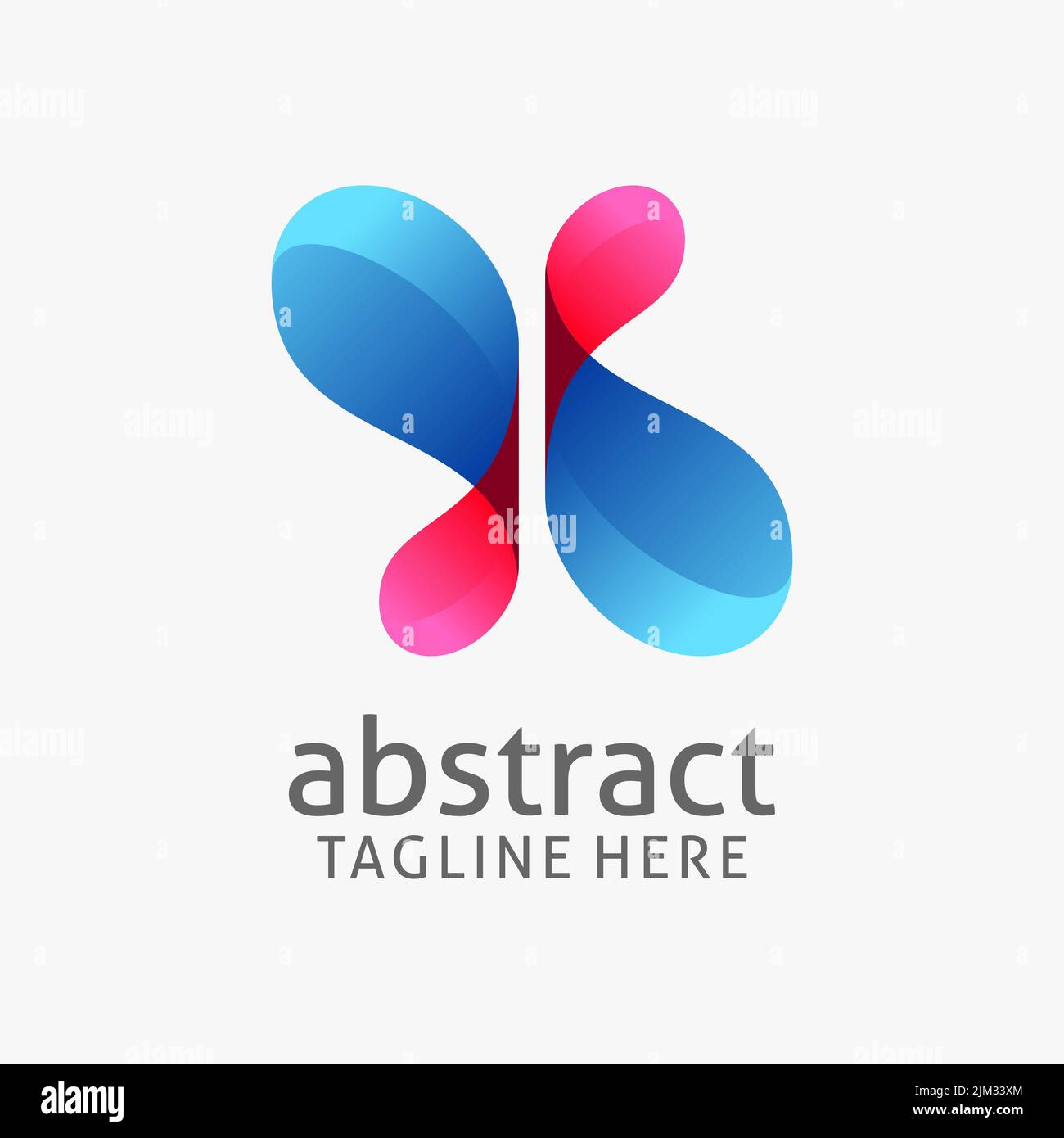 Abstract curvy logo design Stock Vector Image & Art - Alamy