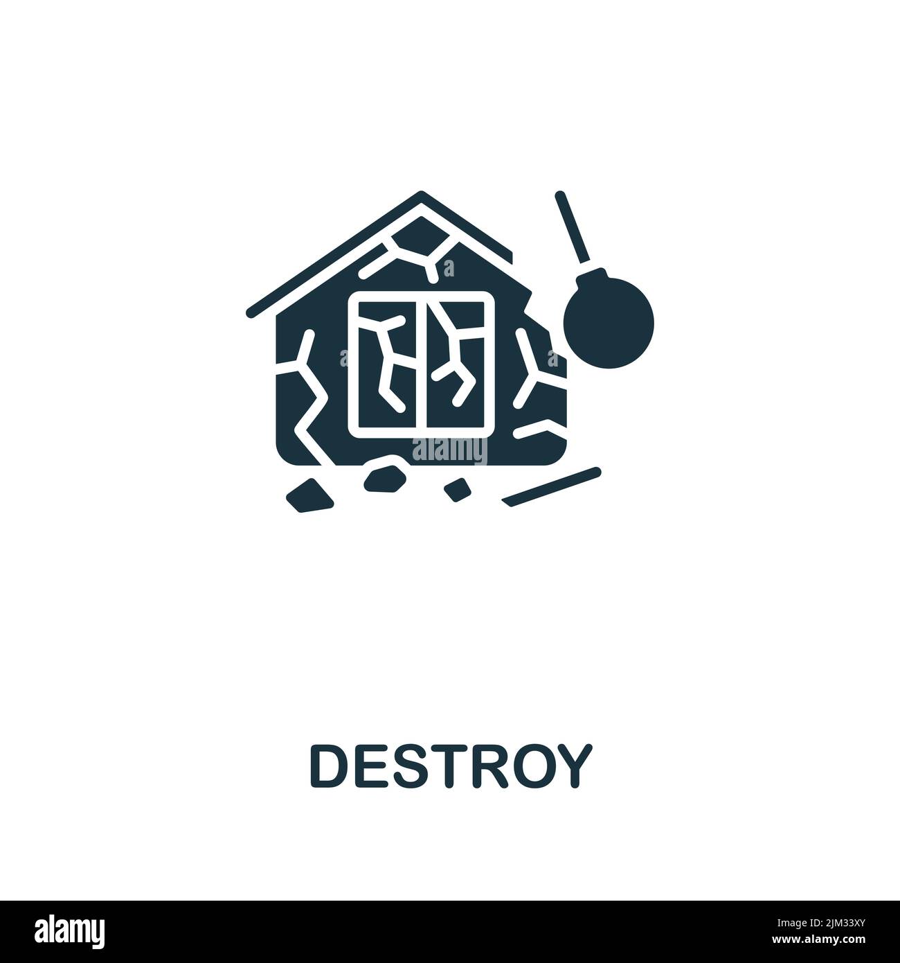 Destroyed excavator Stock Vector Images - Alamy
