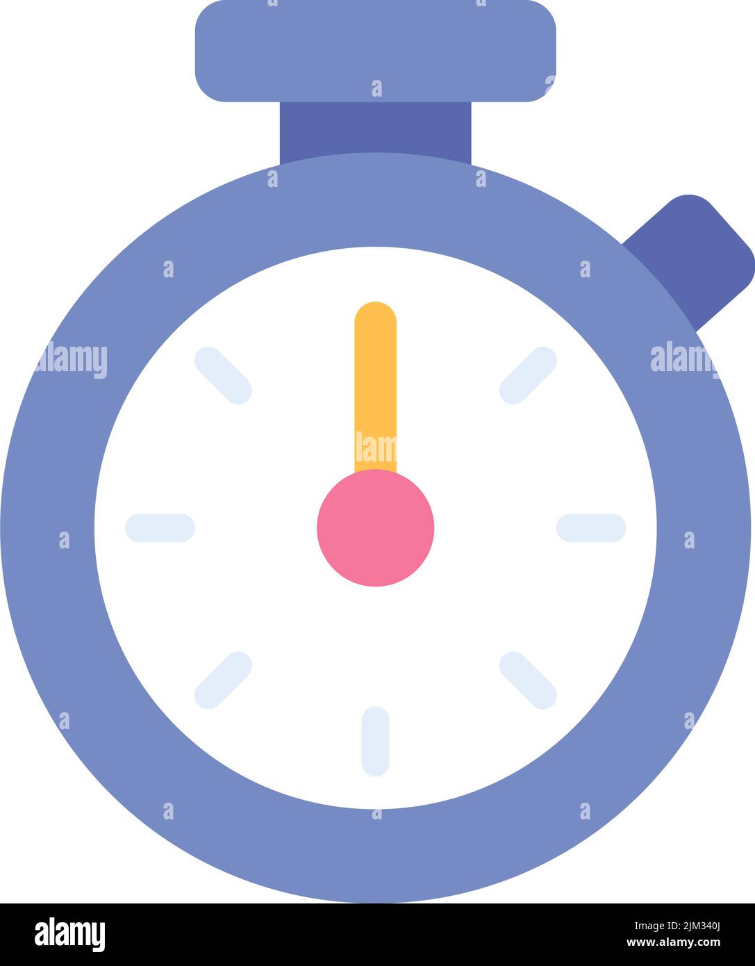 Stopwatch icon clock vector timer flat isolated Stock Vector Image & Art - Alamy
