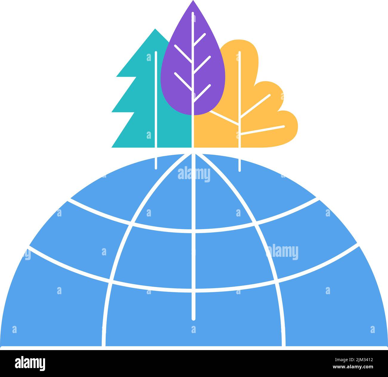 Save earth planet and nature vector icon Stock Vector Image & Art - Alamy