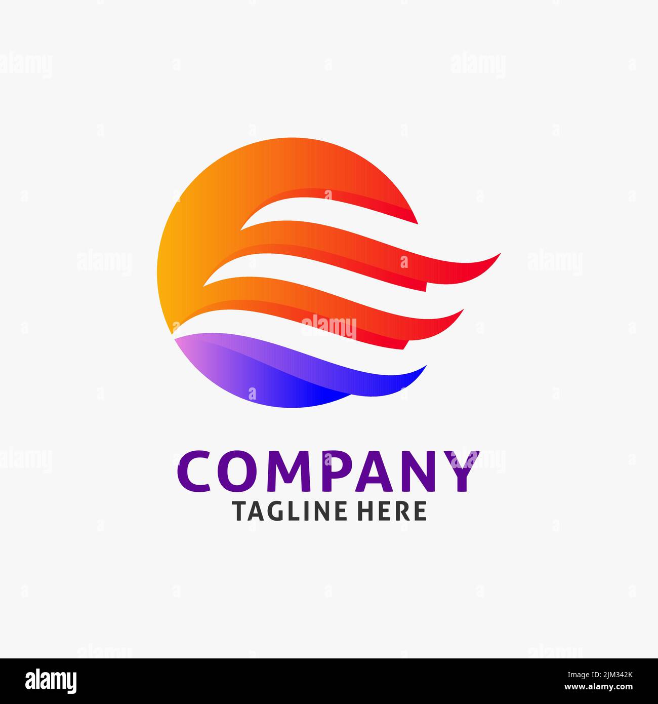 Abstract wavy logo design Stock Vector Image & Art - Alamy