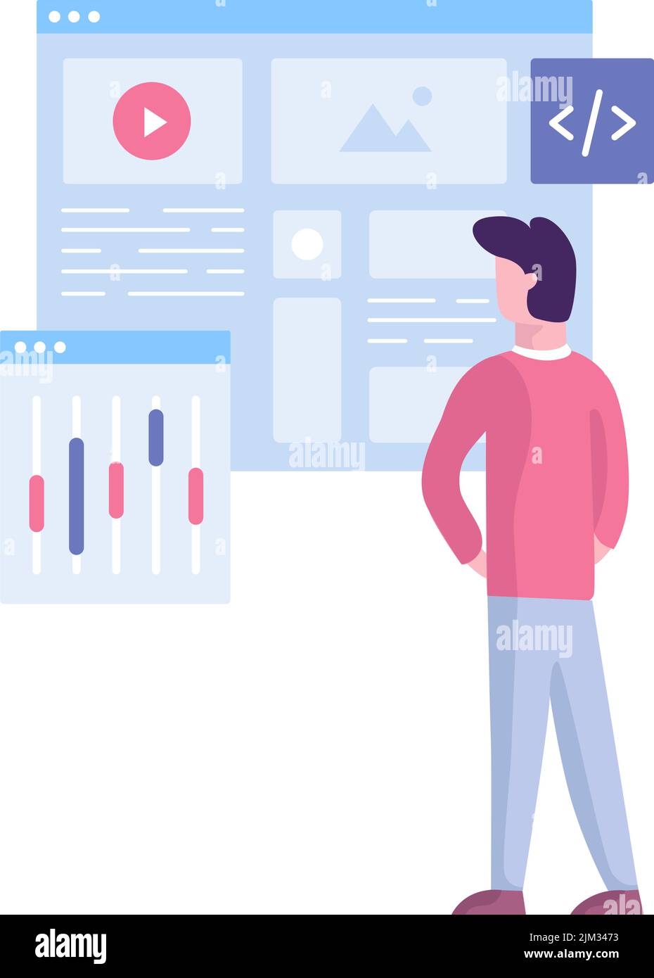 Front end developer Stock Vector Images - Alamy