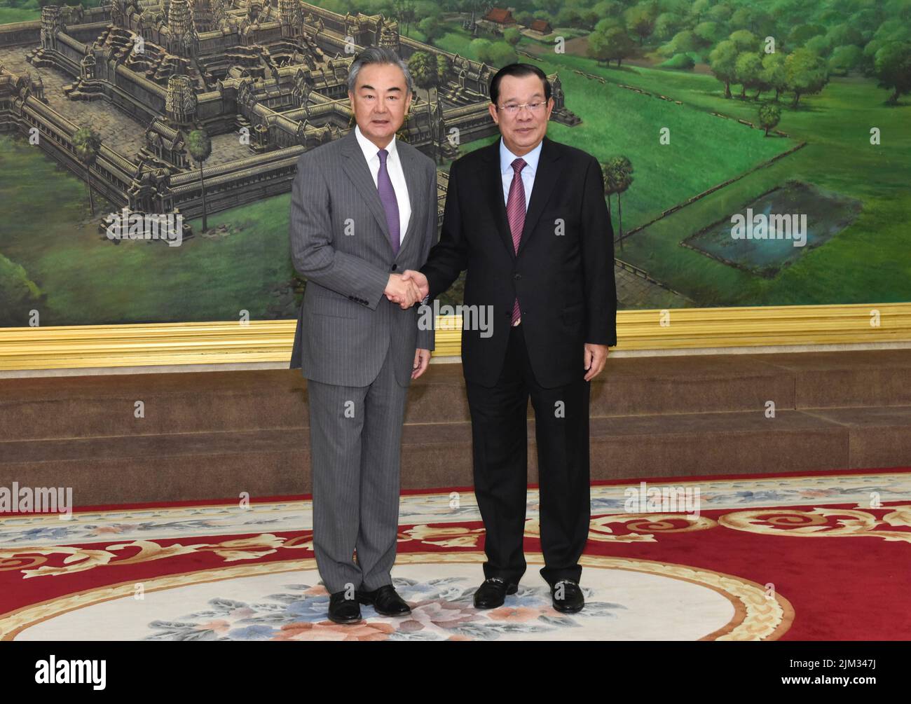 Phnom Penh, Cambodia. 3rd Aug, 2022. Cambodian Prime Minister Samdech ...