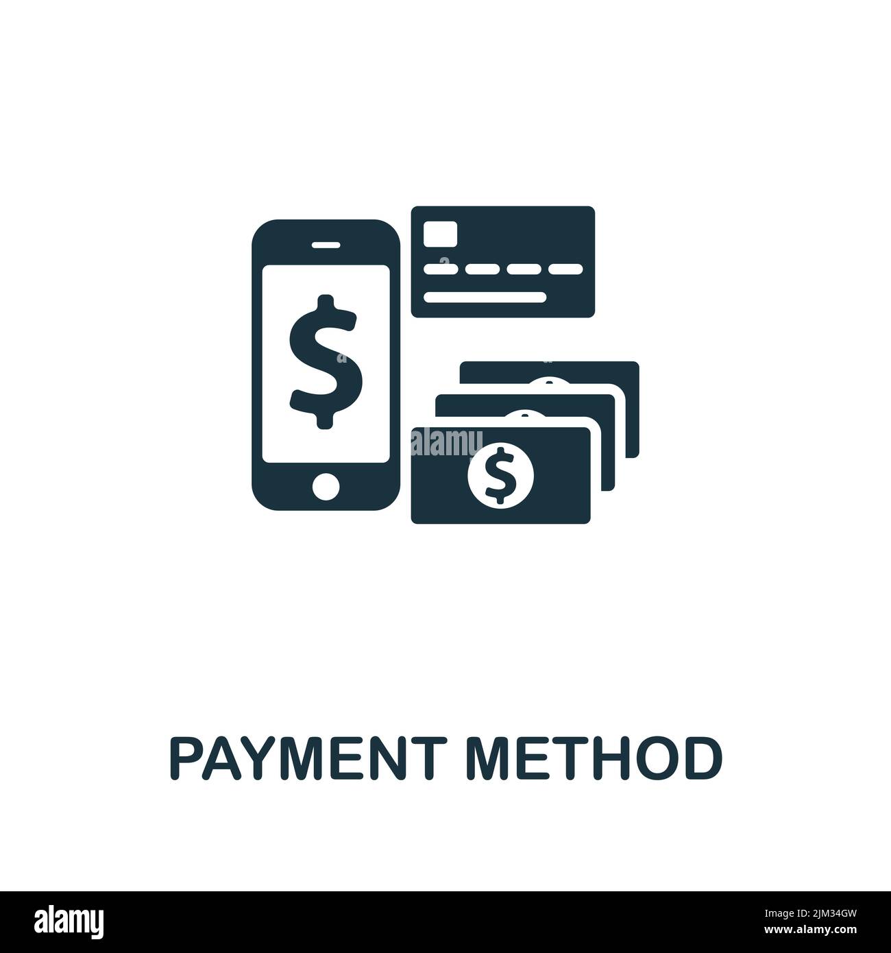 Payment Method icon. Monochrome simple line Retail icon for templates ... Payment Method icon. Monochrome simple line Retail icon for templates ...